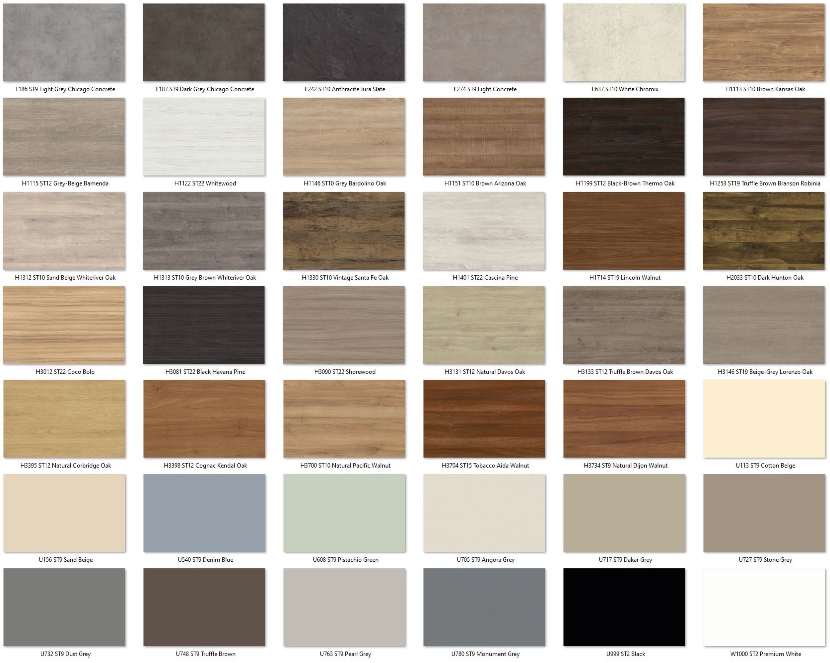 EGGER®-Germany-Melamine-Laminate-Colours - Office Concept Furniture